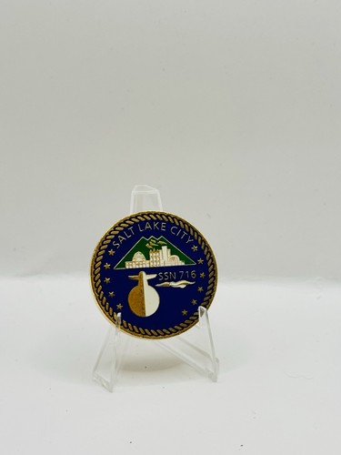 NAVY USS SALT LAKE CITY SSN-716 SUBMARINE CHALLENGE COIN VERY RARE ...