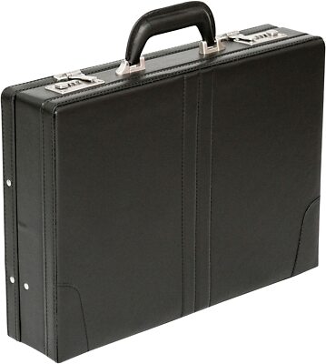 Executive Faux Leather Business Briefcase Attache Travel Case Office ...