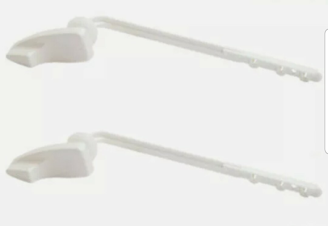 2 PCK Gerber Gravity Flush Lever for Toilet Tank - Plastic Arm & Handle ...