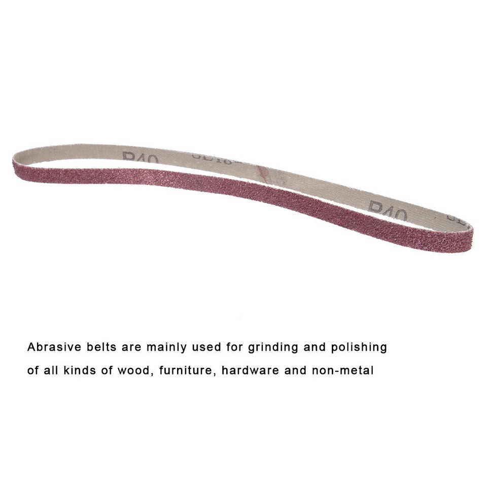 10x Sanding Belt Aluminium Oxide Sandpaper Sander Abrasive Band Strap ...