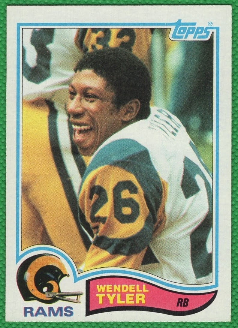 Wendell Tyler - 1982 Topps #385 - Los Angeles Rams Football Card | eBay