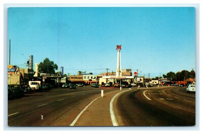 POSTCARD Indio California 76 Fuel Station Chevrolet Sign Standard 1950 ...