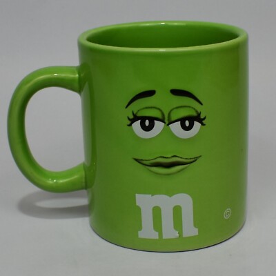Mars M&M's Green M&M's Face Coffee Tea Mug Cup 2015 | eBay Australia