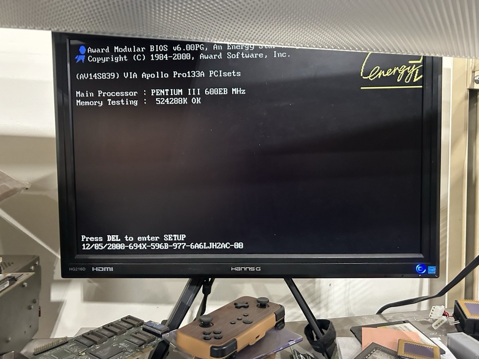 Vintage Shuttle AV14 Socket 370 Motherboard + 600mhz Pentium III ...