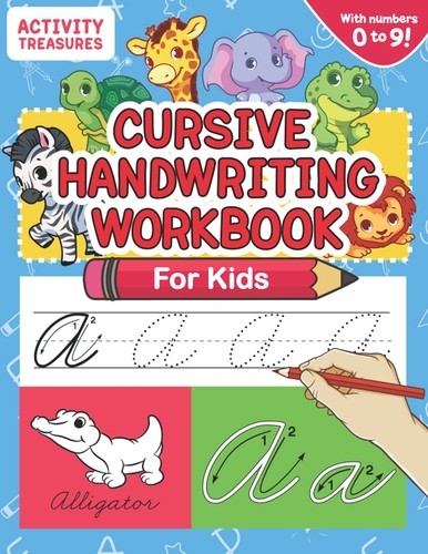 Activity Treasures Cursive Handwriting Workbook for Kids (Tascabile ...
