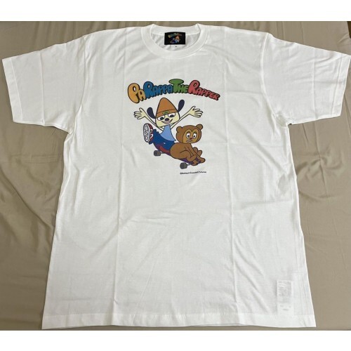 PaRappa the Rapper Men's T-shirt XL White PaRappa & P.J Berri Anime ...