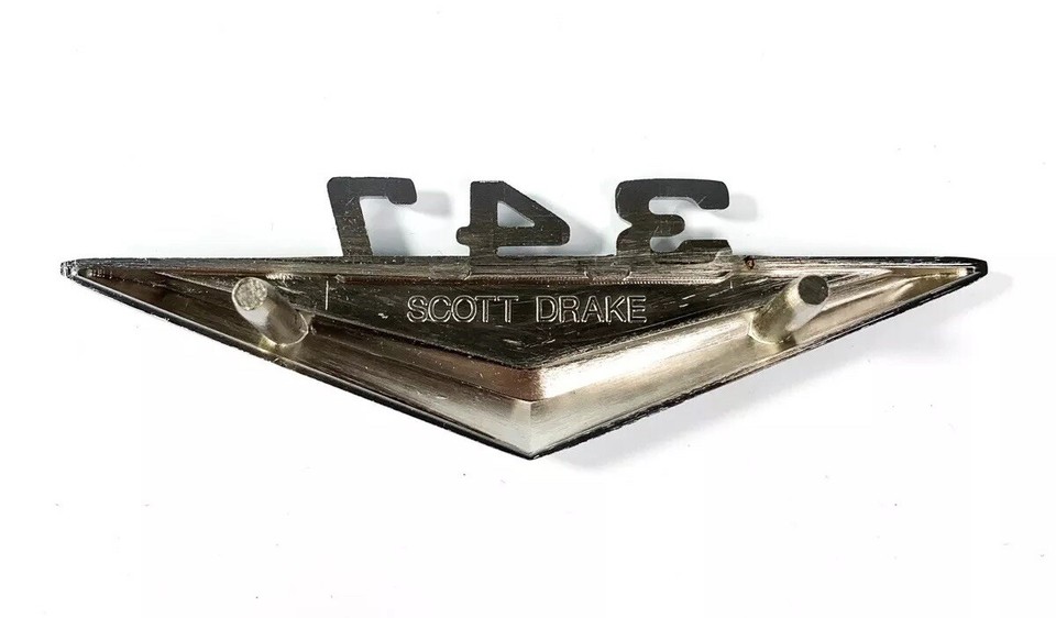 Chrome 347 V8 Fender Emblem w/ Clips For 1964-1966 Ford Mustang | eBay