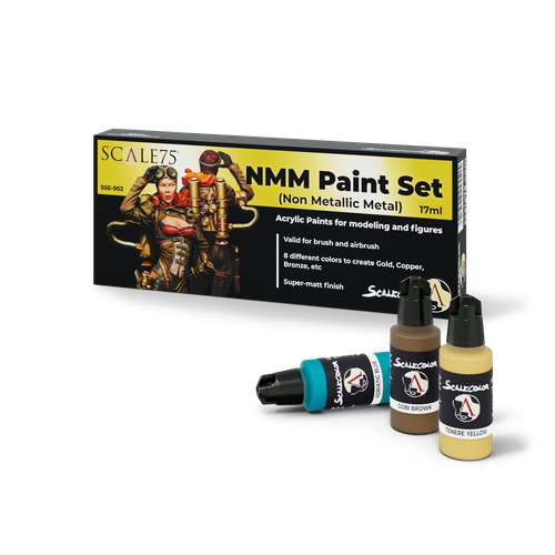 Scale 75 Scalecolor: NMM (Gold And Copper) 8 Colour Acrylic Paint Set ...