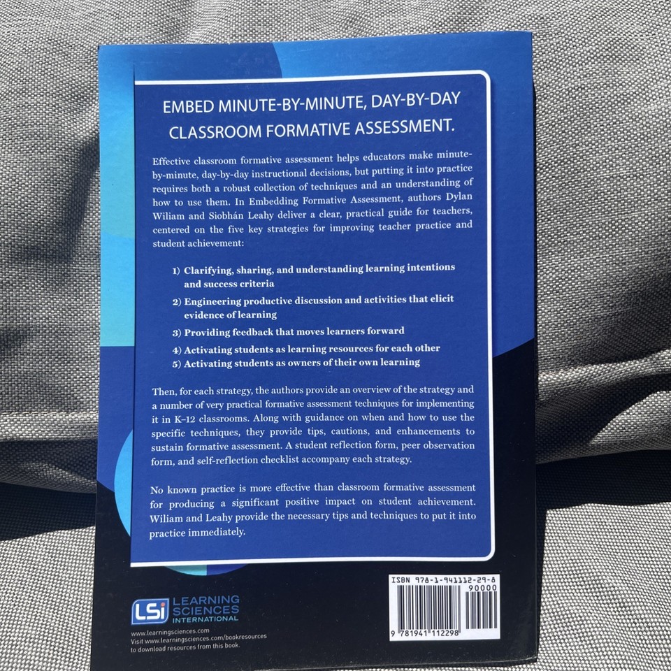 Embedded Formative Assessment by Dylan Wiliam + Siobán Leahy (2015 ...