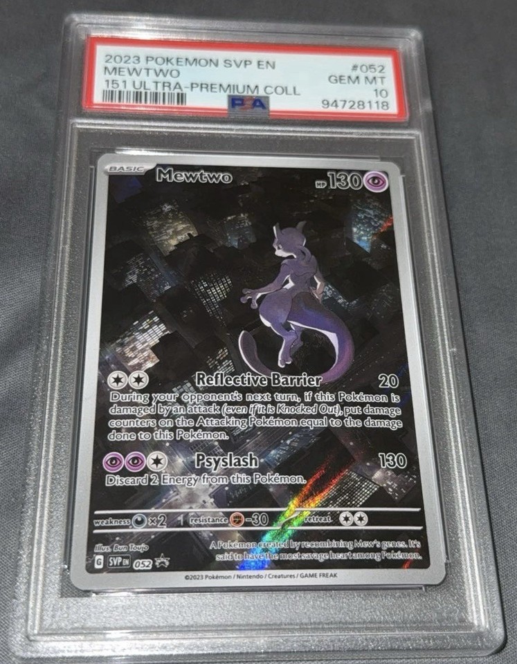 2023 Pokemon SVP EN-SV Mewtwo #52 151 Ultra Premium Coll Black Star ...