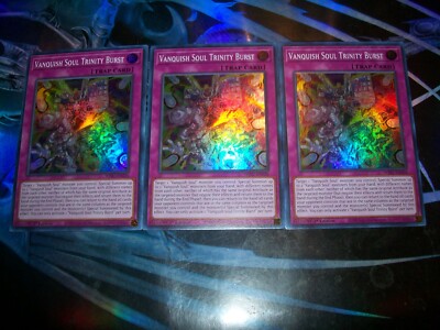 3x Vanquish Soul Trinity Burst 1st Edition Super Rare WISU-EN026 Yu-Gi ...