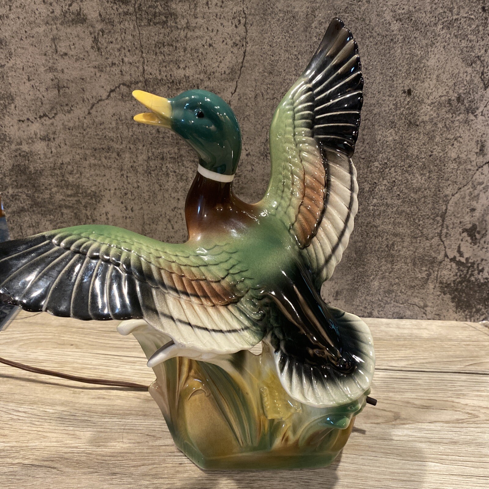 Lane Co La California 1954 Mallard Duck Lamp Vintage, Ceramic Mallard ...