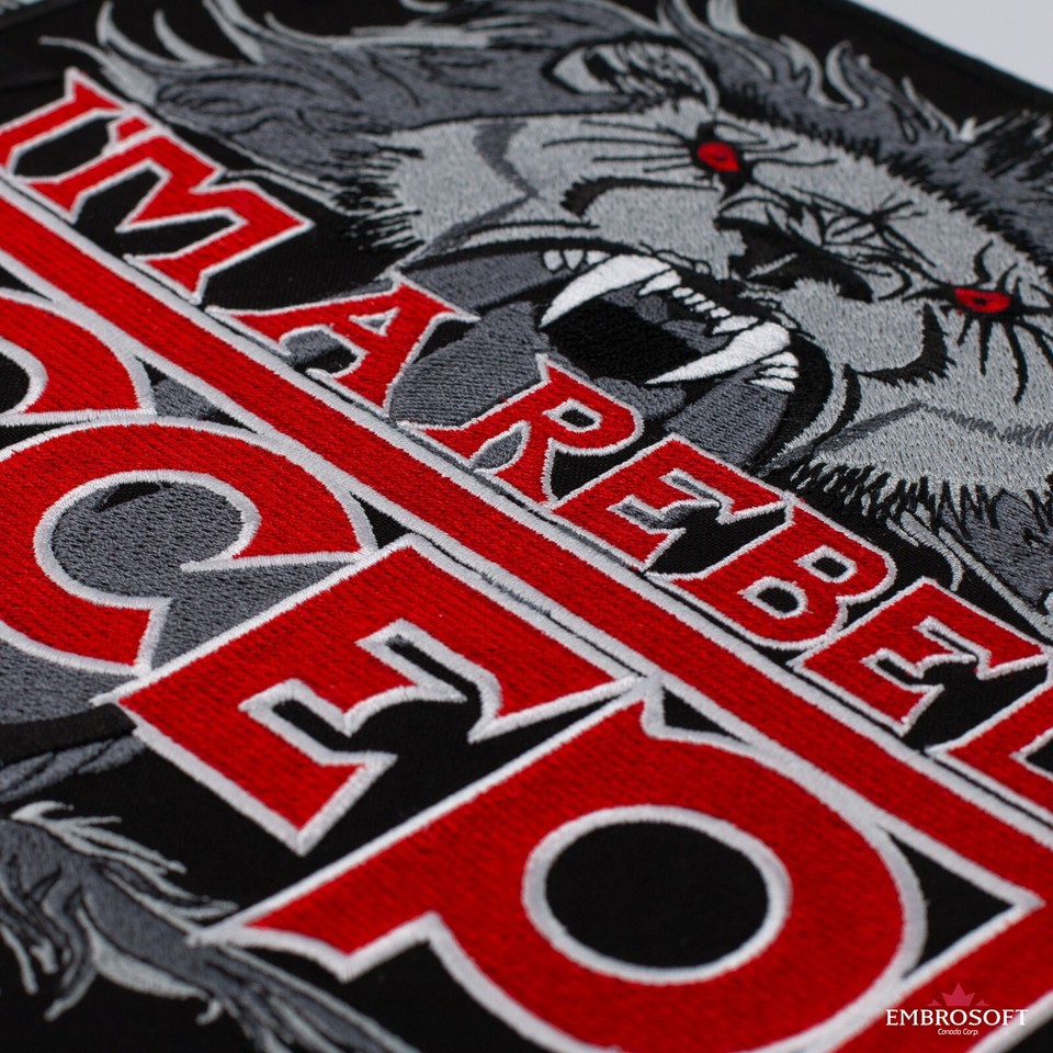ACCEPT Patch "I'm a Rebel" / Rock Band / Embroidered Iron On (11.8"x9.8 ...