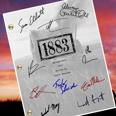 1883 Pilot Script Cast, Signed, Autograph Reprints - Yellowstone Season ...
