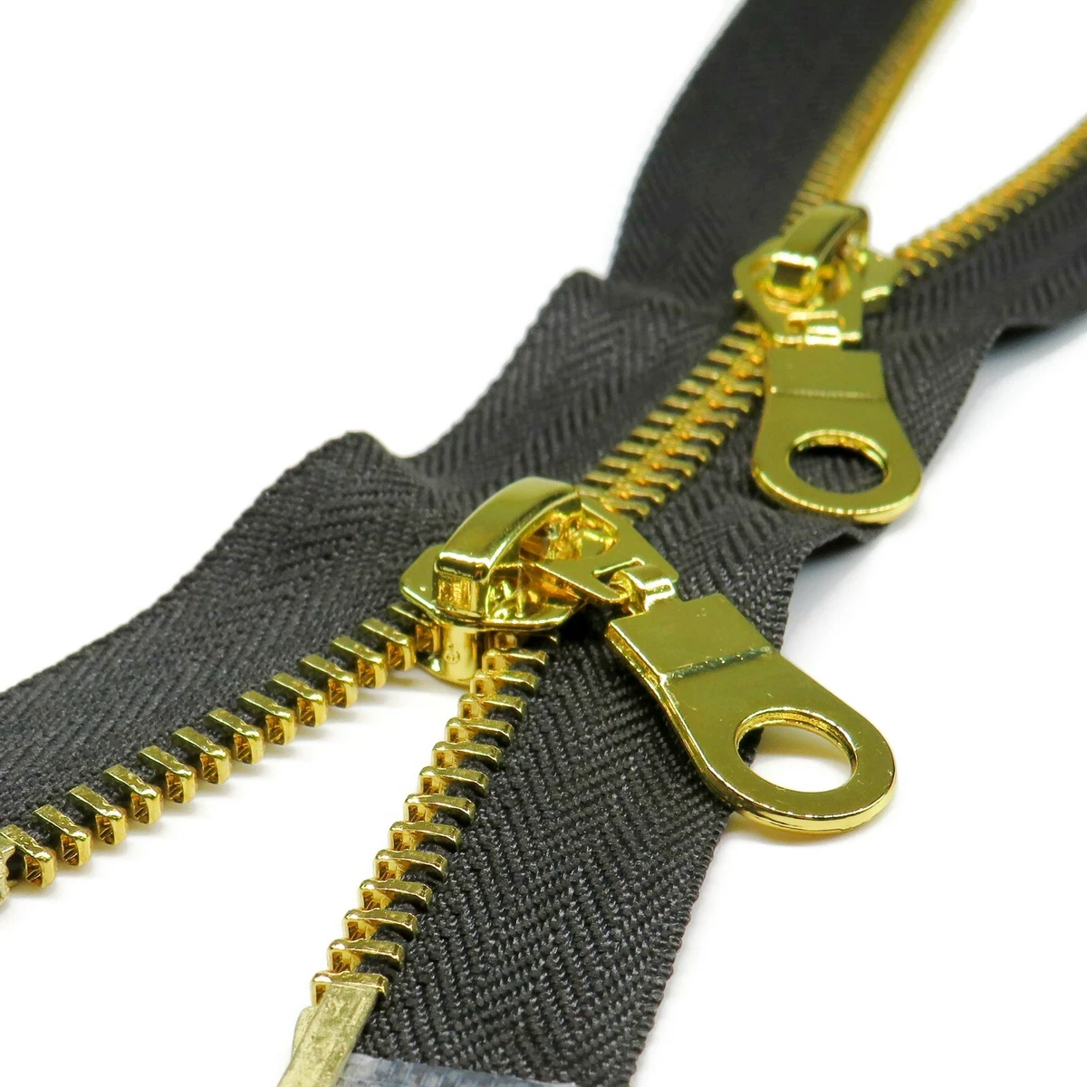 Open Gold Zipper