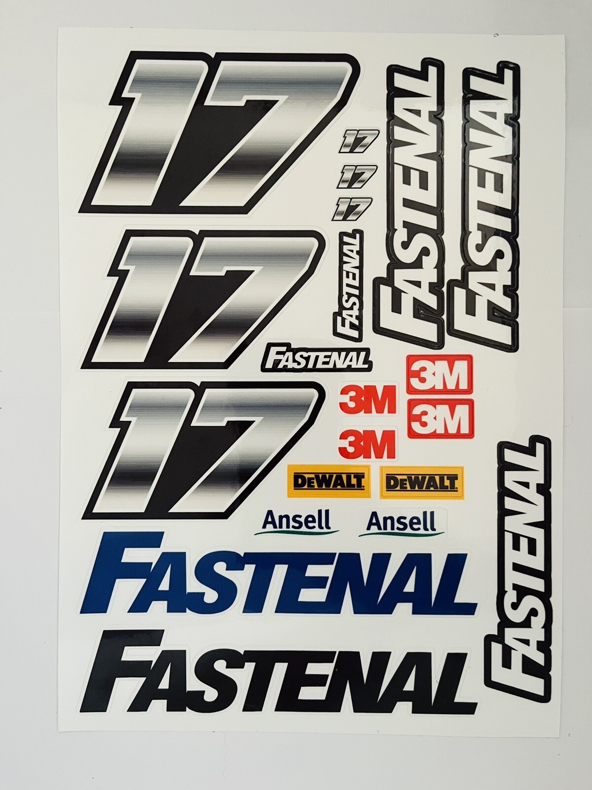 1/10 Scale R/C Racing Vinyl Decal/Sticker Sheet W/ Sponsor Sticker ...