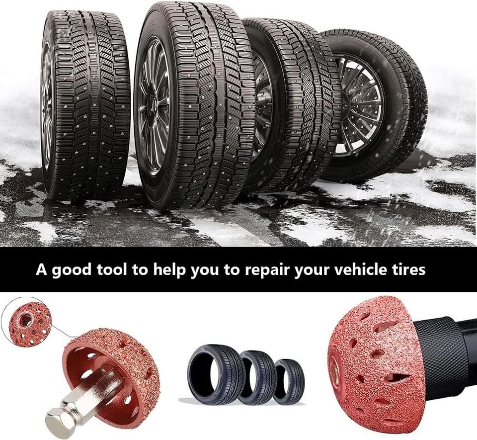 Tire Patche Tool Tire Patch Roller +Tire Buffer Wheel Grinding Head for ...