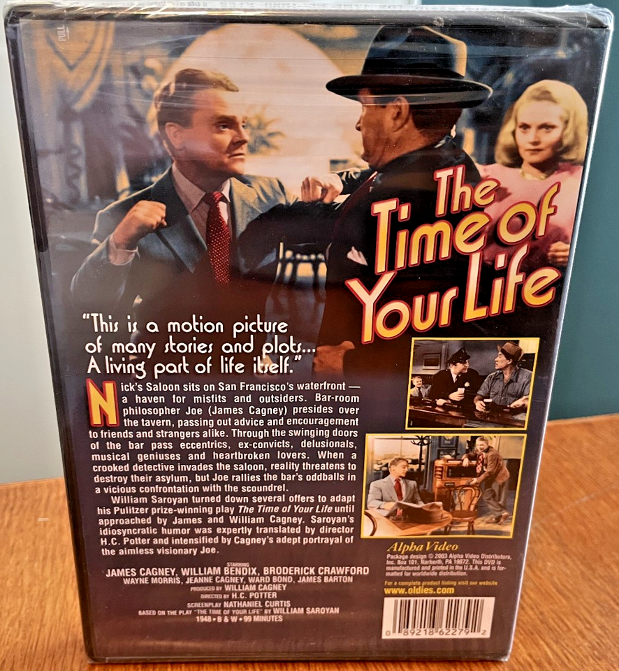 The Time of Your Life DVD William Bendix James Cagney 89218622792| eBay