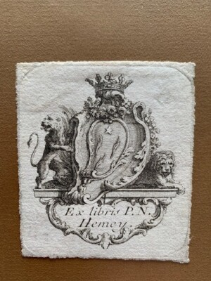 Ex-libris HEMEY Philibert Nicolas, H0286, 66 x 58 mm, 18è | eBay