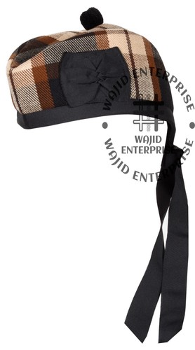 GLENGARRY Kilt Hat Scottish Rose Ancient tartan Military Bonnet ...