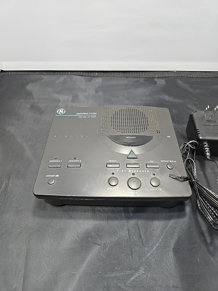 GE Vintage Family Answering System 3 Mailboxes Digital phone Machine ...