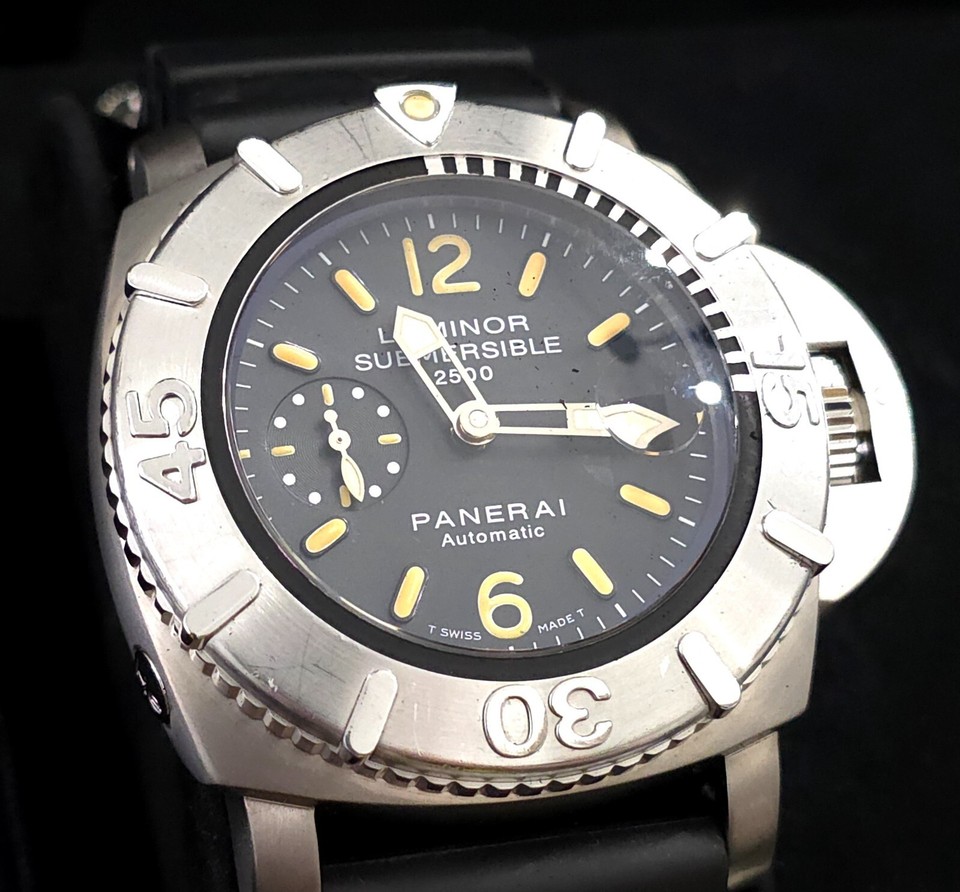 PANERAI PAM00194 LUMINOR SUBMERSIBLE 2500 AUTOMATIC TITANIUM 47mm ...