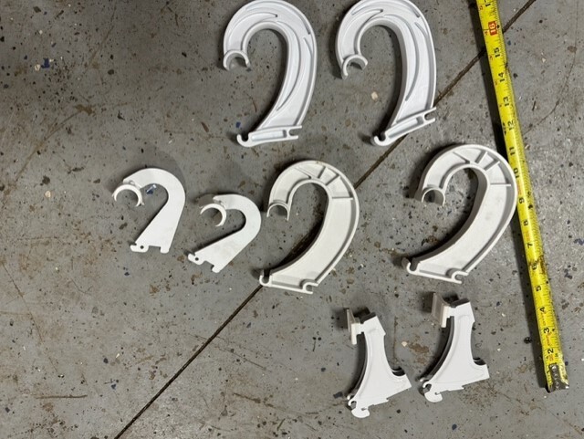 closetmaid rubbermaid closet shoe rack hanger rod brackets 4 pair | eBay