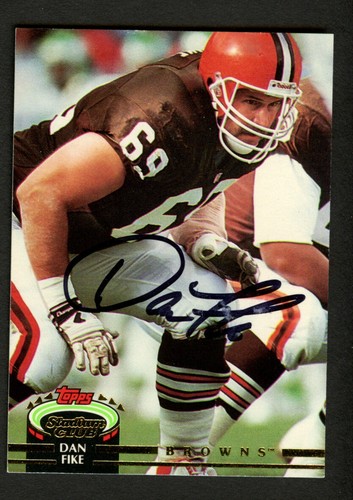 Dan Fike #336 signed autograph auto 1993 Topps Stadium Club Football ...