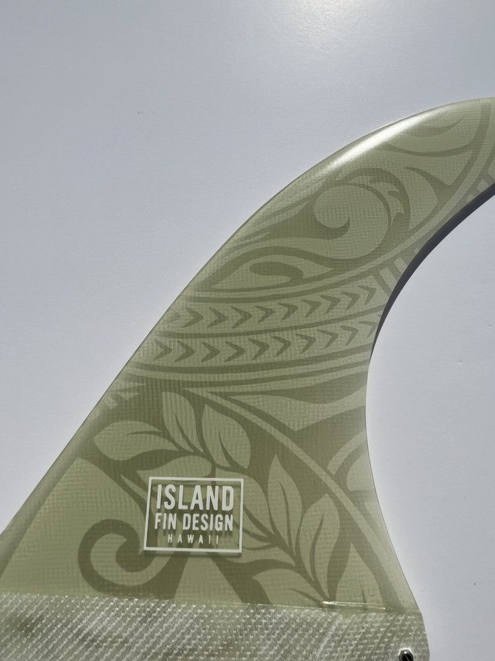 Island Fin Design Surfboard Longboard Fin 9.0” Hawaii Aloha Hand Made ...