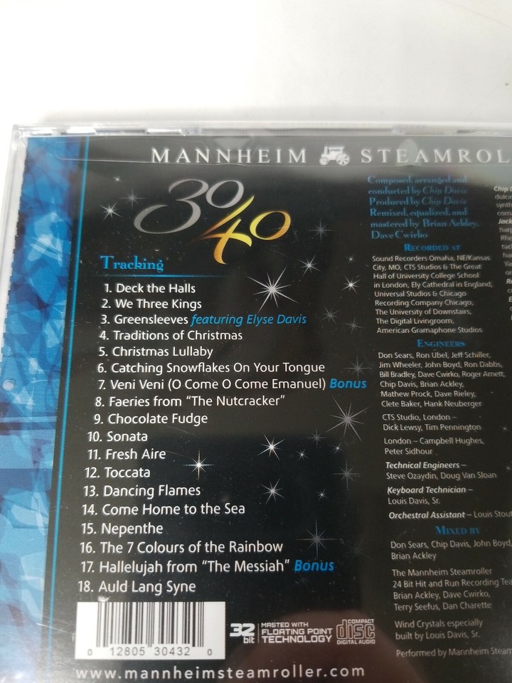 Mannheim Steamroller 30/40 Target Exclusive American Gramaphone NEW ...