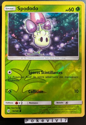 Carte Pokemon SPODODO 16/149 Reverse Soleil et Lune 1 SL1 FR NEUF | eBay