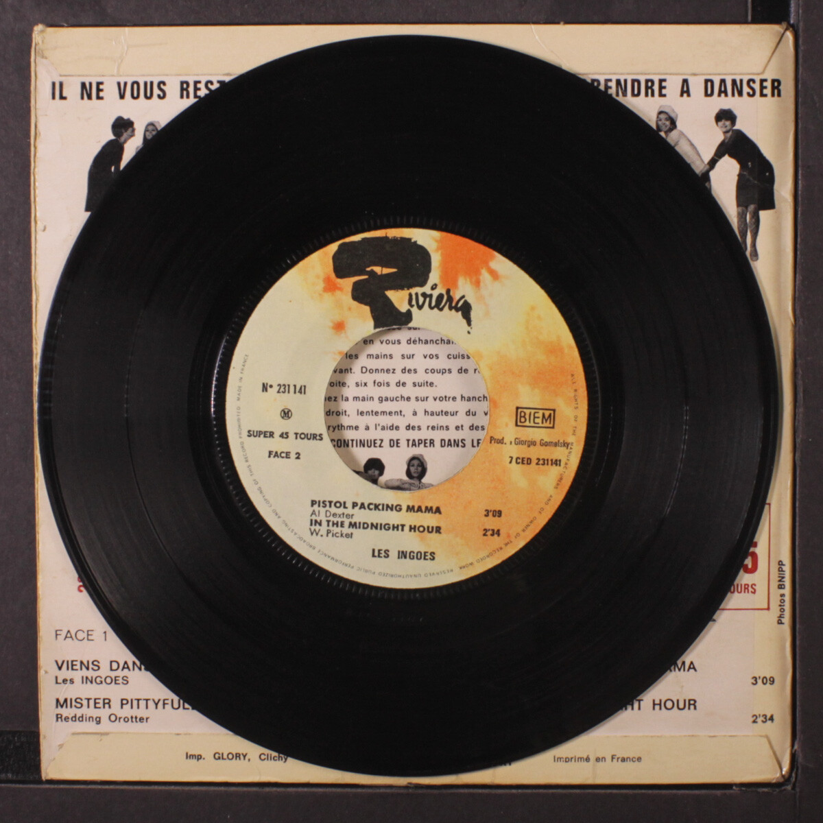 Les Ingoes : Viens Danser Le Monkiss + 3 Riviera (3) 7 " Einzel 45 RPM ...