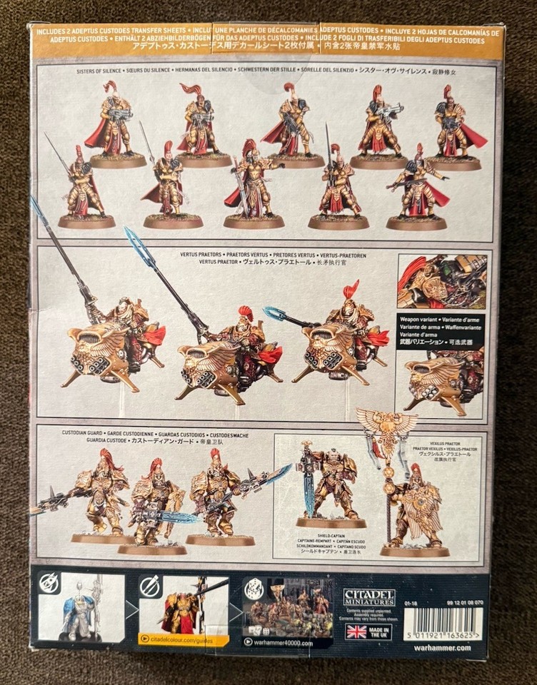 Warhammer 40k Adeptus Custodes OOP Combat Patrol Brand New And Sealed ...