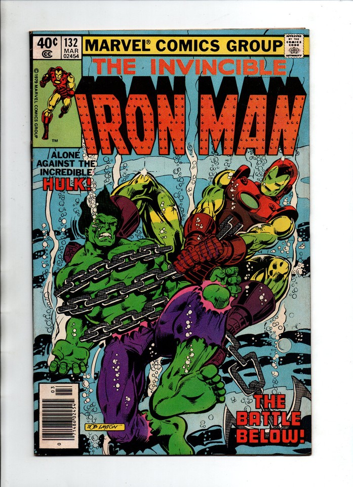 Invincible Iron Man #131 132 & 133 newsstand - vs Hulk - 1980 - FN/VF ...
