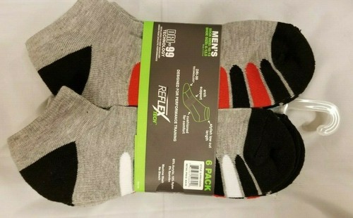 Reflex Tech Men's Low Cut Dri-Technology Size 10-13 Socks, 6 PAIRS | eBay