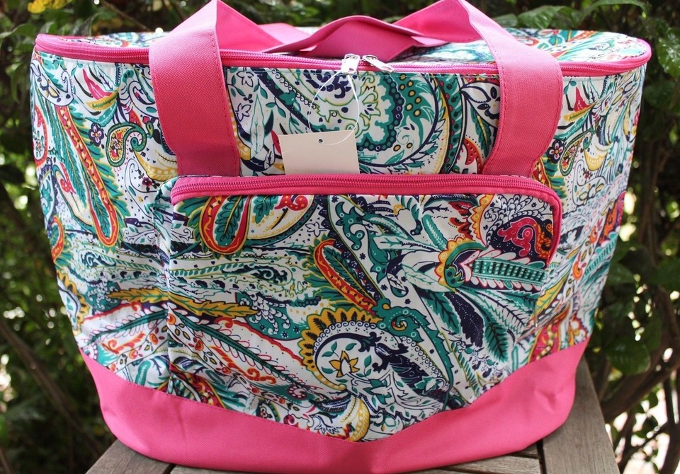 23" Large INSULATED COOLER BAG Beach Pool Travel Picnic Shopping ...