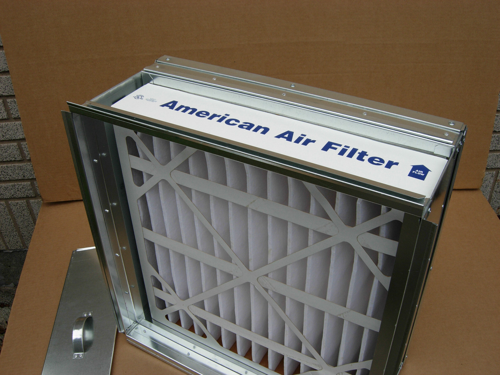 HVAC.Return air filter rack plenum,collar 14" diameter,fit filter 20"x ...