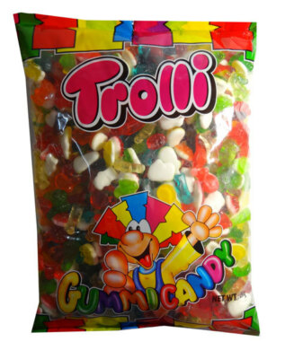 2kg TROLLI GROOVY MIX GUMMI GUMMY MIXED RAINBOW PARTY BULK LOLLIES ...