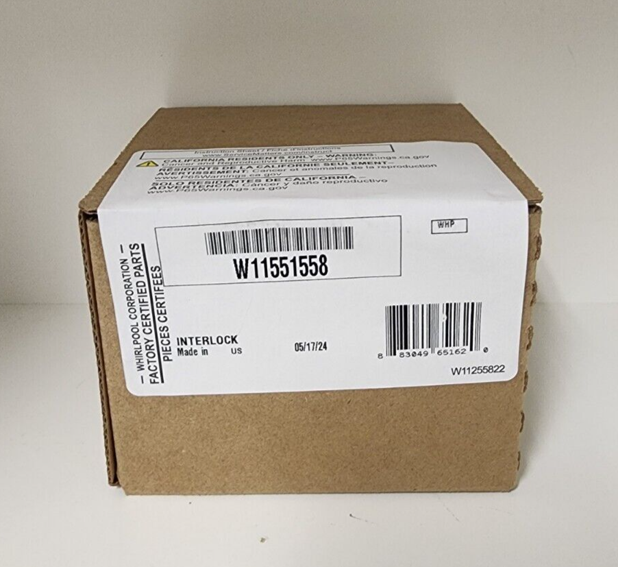 Genuine OEM Whirlpool Microwave Interlock Switch W11551558 New | eBay