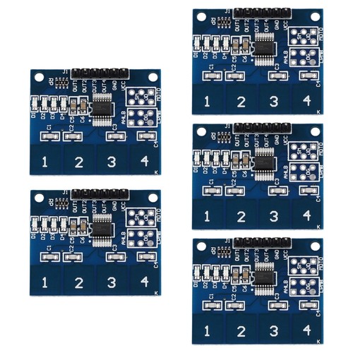 TTP224 Capacitive 4 Channels Module 4 Key Induction IC 2.4V to 5.5V ...