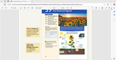 Campbell Biology AP Edition (12th Edition) Please Read!!! E-Textbook on ...