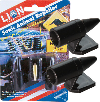 Lion Plastic Sonic Animal Repeller [Colour: Black] | eBay Australia