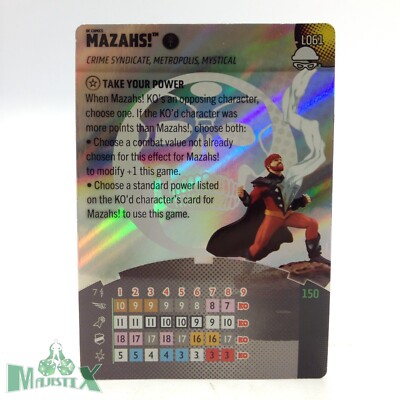 Heroclix DC Notorious set Mazahs! #L061 Legacy Card! | eBay
