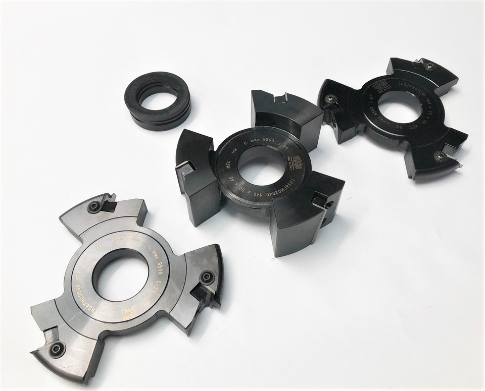 140/154 Dia Planing Head with 2mm Radius Inserts - Excellent for Pencil ...