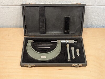 Vintage Craftsman 0-4” Micrometer Set in Wooden Box - Made in USA ...
