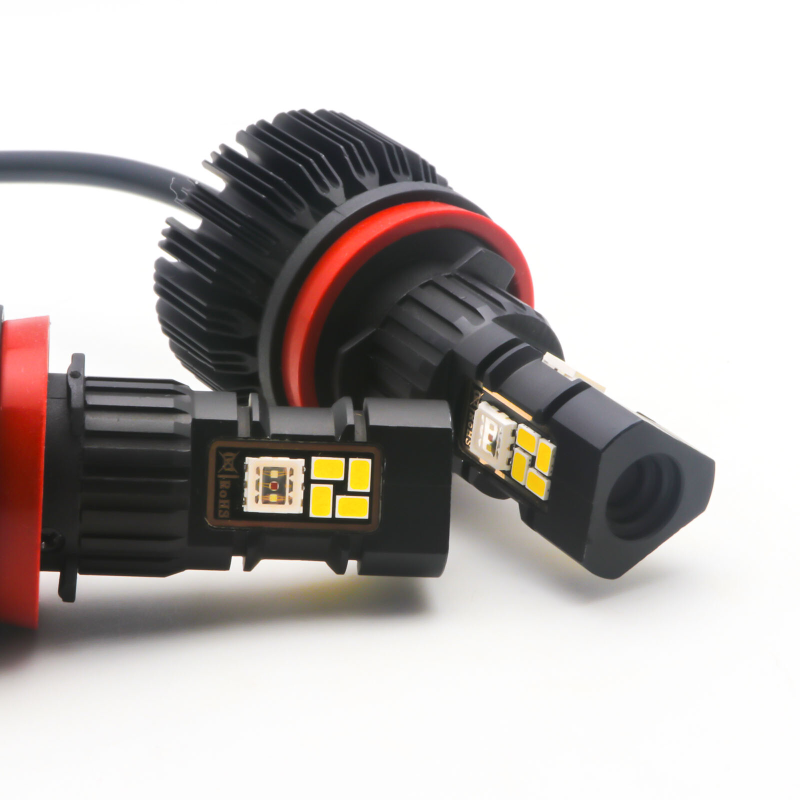 H8 H9 H11 RGB Multi Color Wireless Phone Control LED Bulb For Driving ...