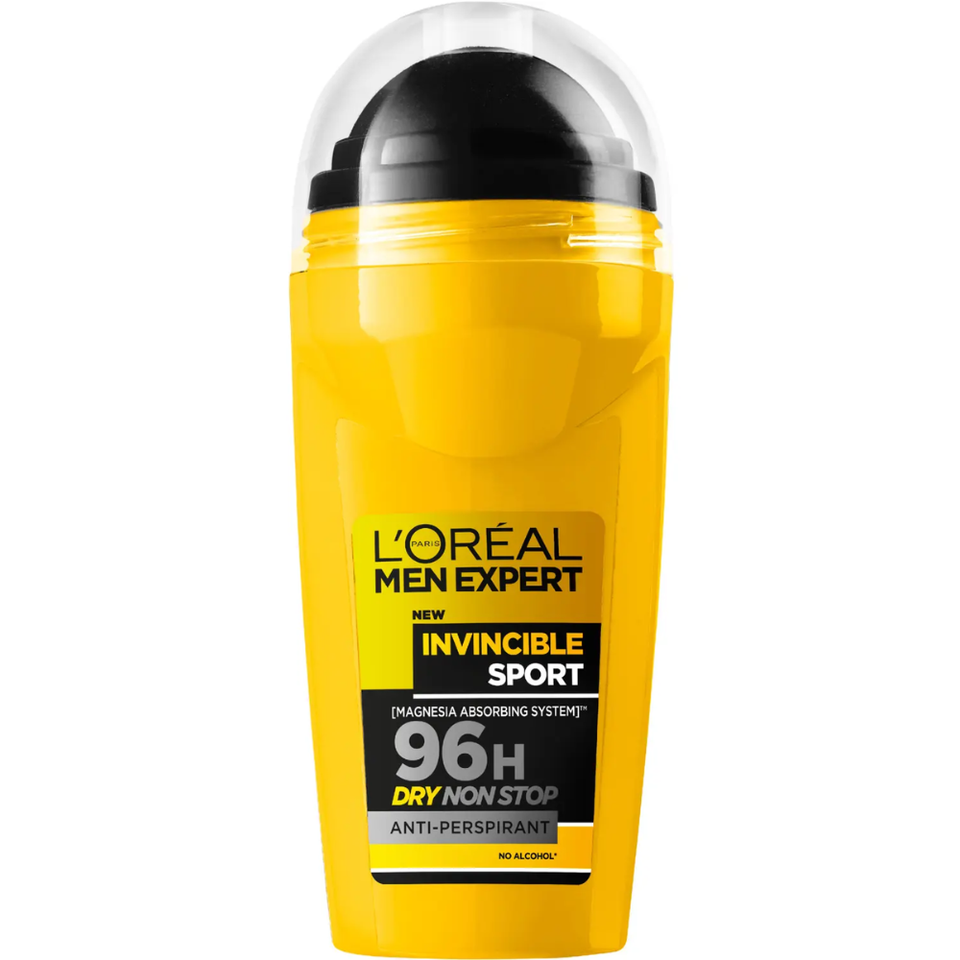 10 x Loreal Men Expert Deodorant 96H Invincible XXL Sport Deo-roll-on ...