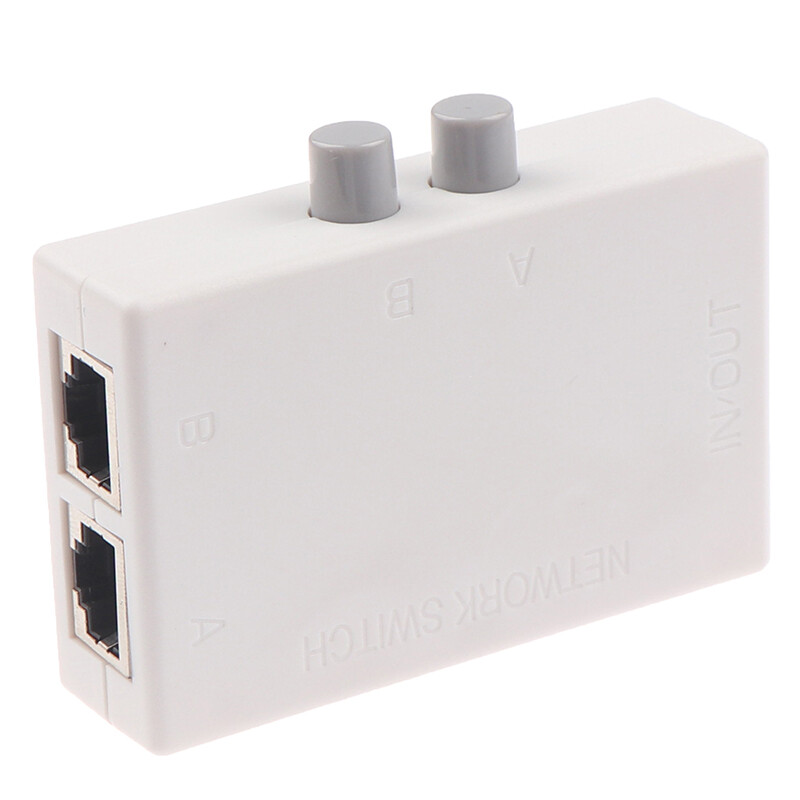Mini 2 Port RJ45 RJ-45 Network Switch Ethernet Network Box Switcher 2 ...