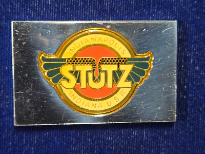 🌟 Franklin Mint Automobile STUTZ INDIANA Emblem ENAMELED Sterling ...