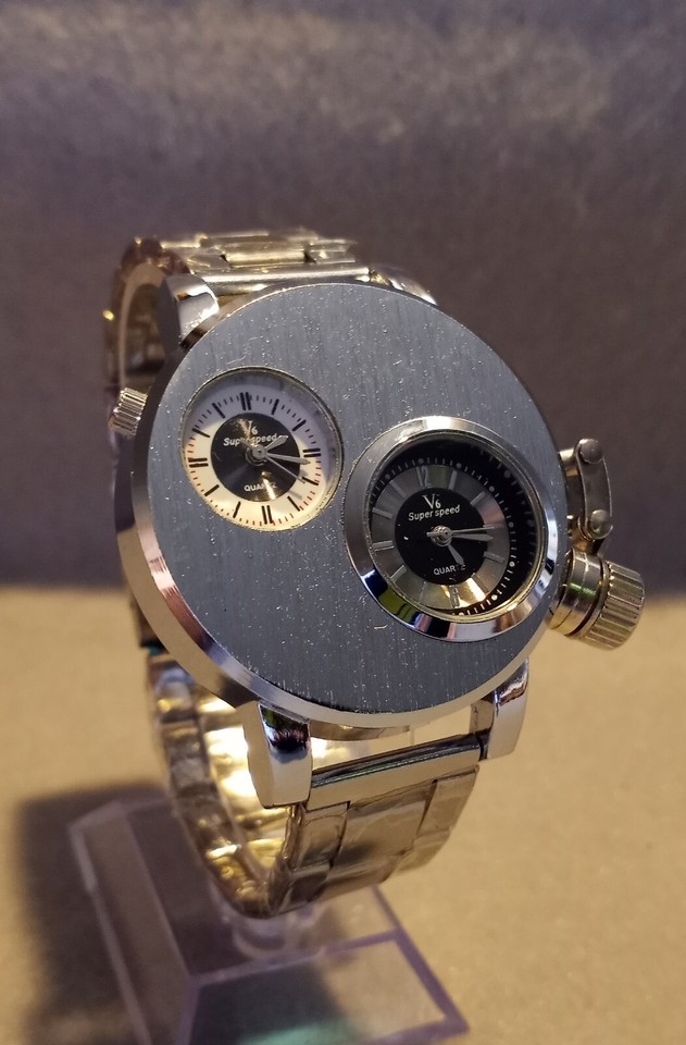 A Very Nice Mens Duel Timezone Quartz Watch | eBay